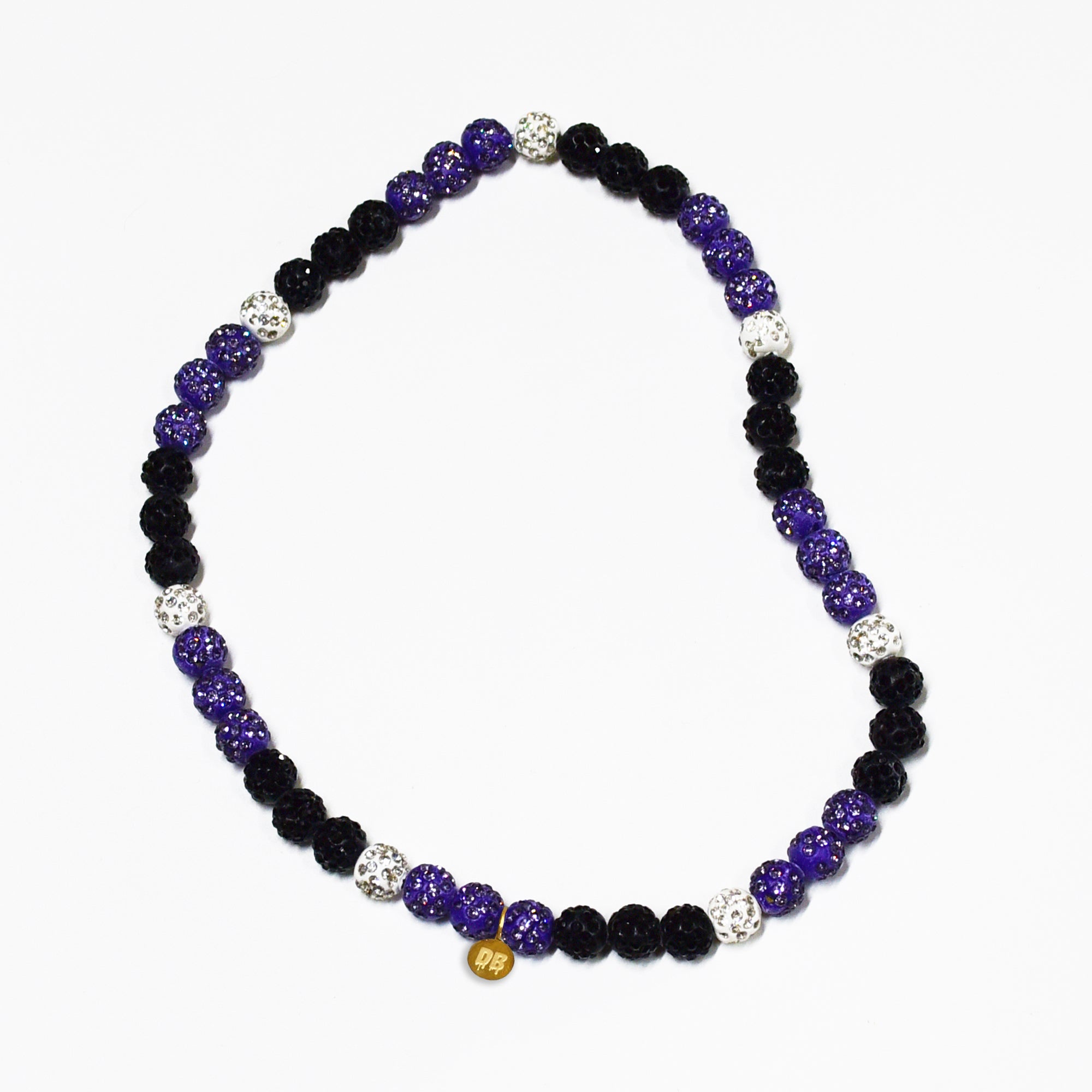 Rivalry Drip – Purple, Black & White Team Spirit Necklace – The Drip Bros